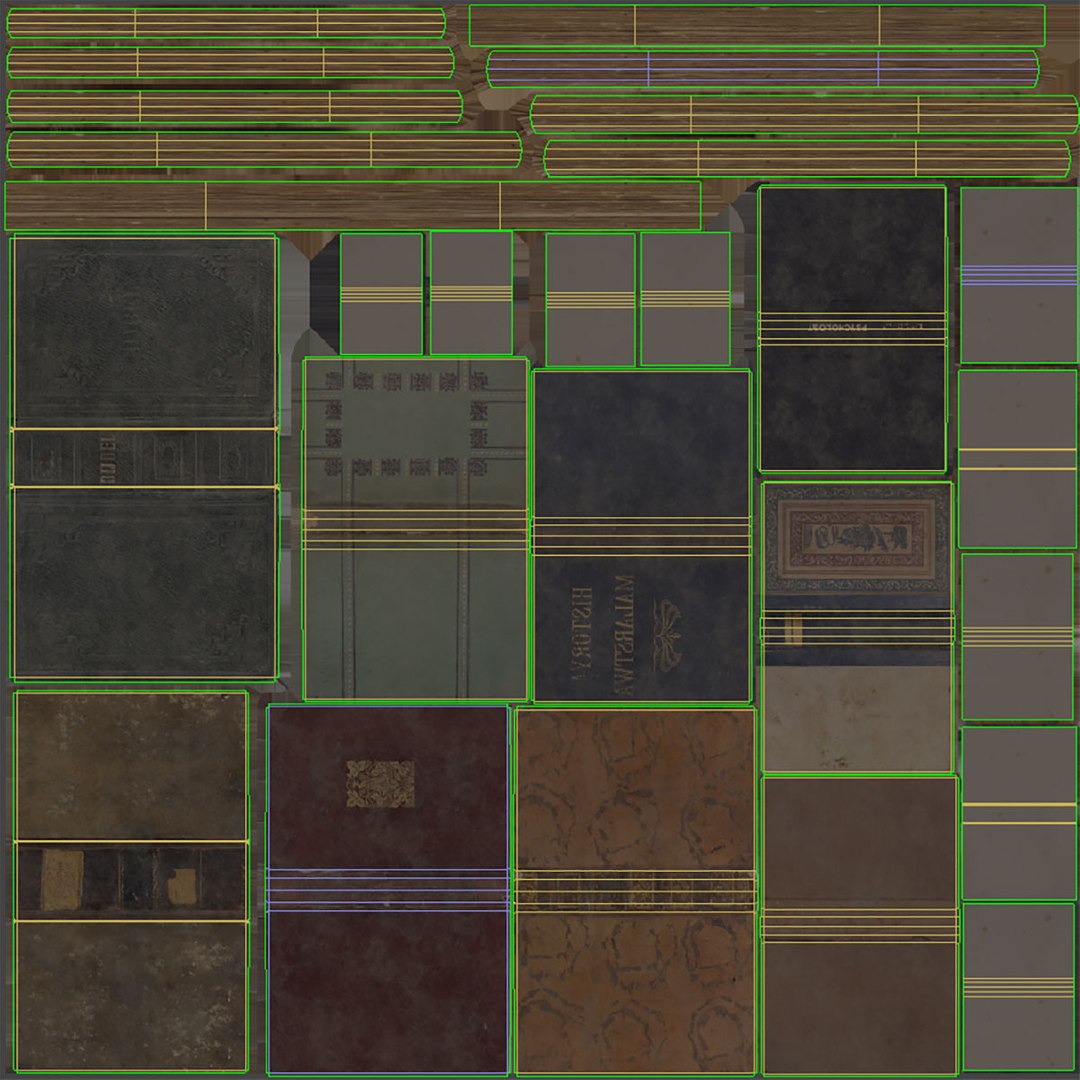 3D Old Classic Library - 8K PBR Textures - TurboSquid 1767057