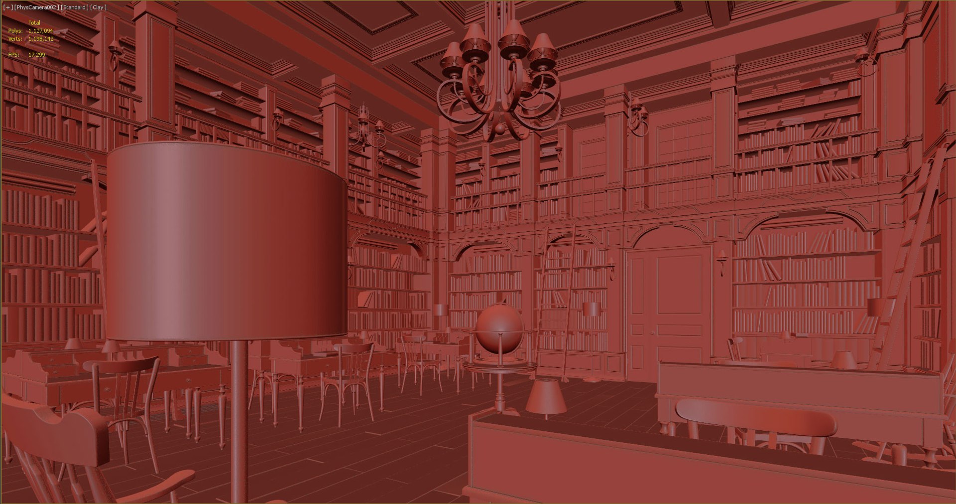 3D Old Classic Library - 8K PBR Textures - TurboSquid 1767057
