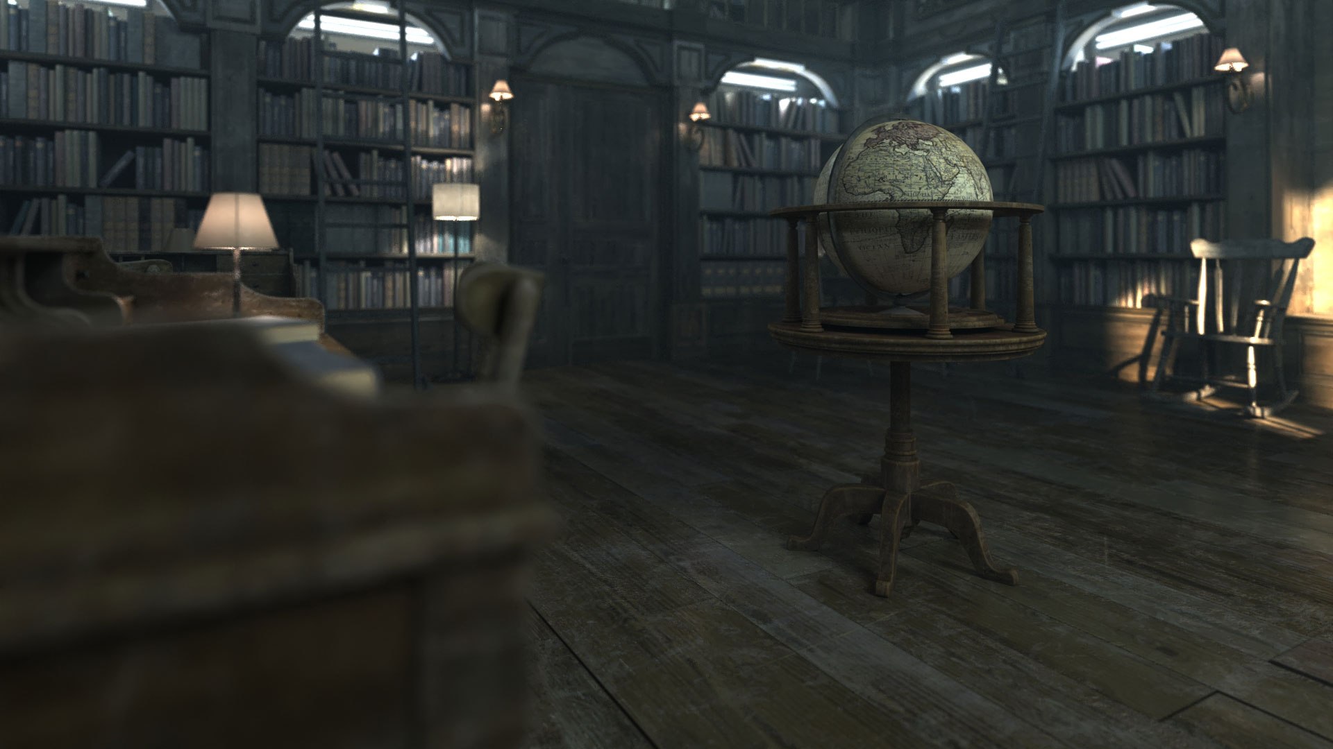 3D Old Classic Library - 8K PBR Textures - TurboSquid 1767057