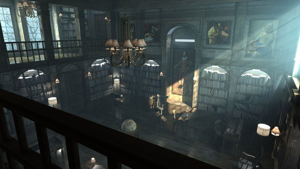 3D Old Classic Library - 8K PBR Textures - TurboSquid 1767057