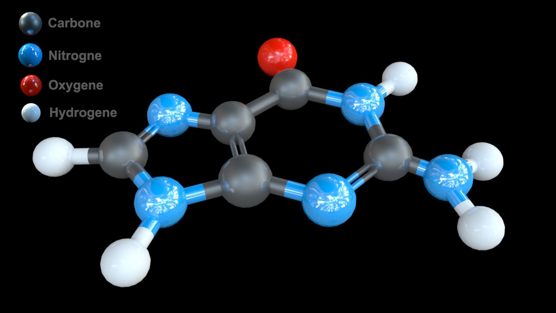 3D Model Guanine Nucleobase Dna | 1146952 | TurboSquid