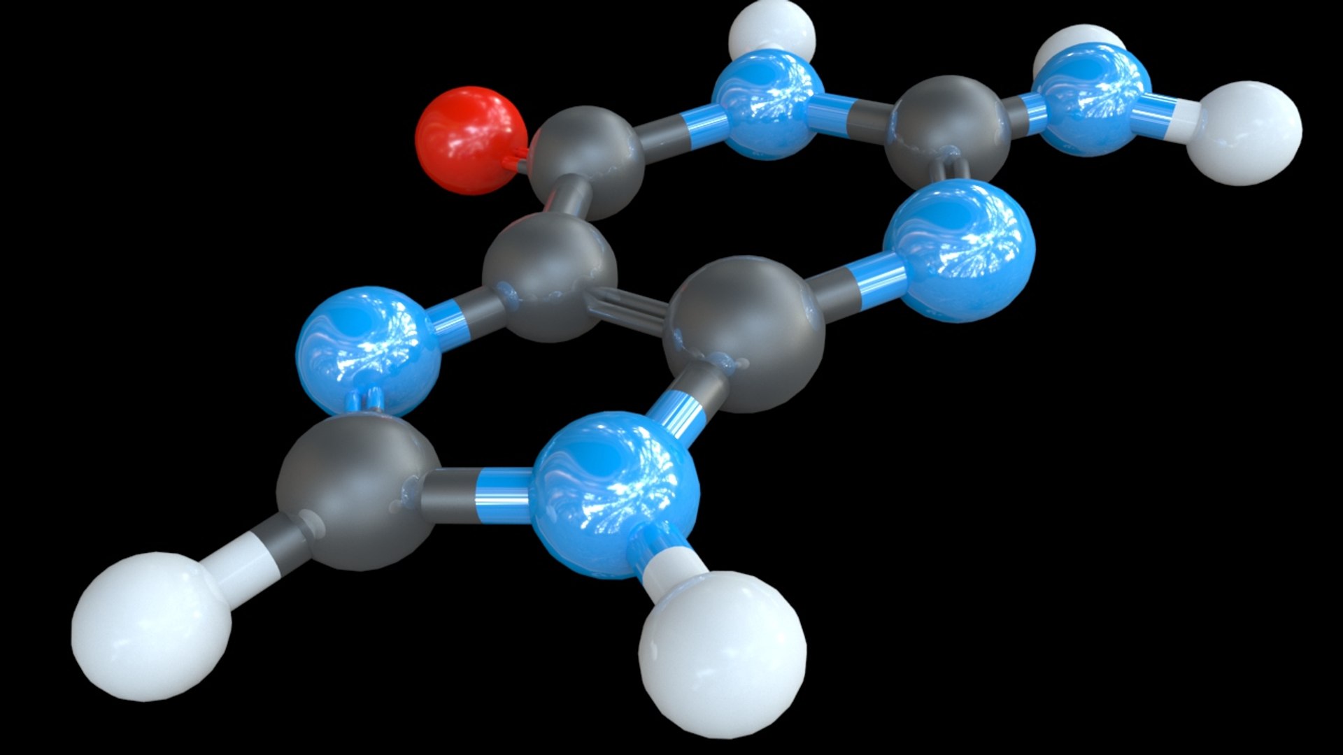 3D Model Guanine Nucleobase Dna | 1146952 | TurboSquid