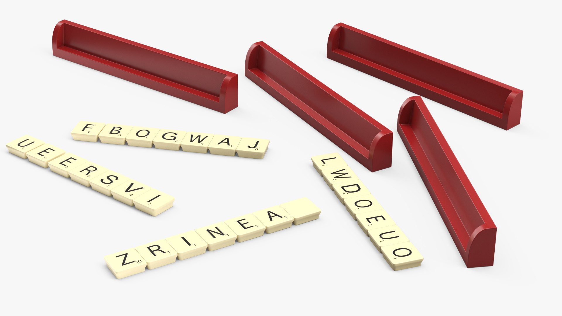 Stand With Letters For Game Scrabble 3D Model - TurboSquid 2277664