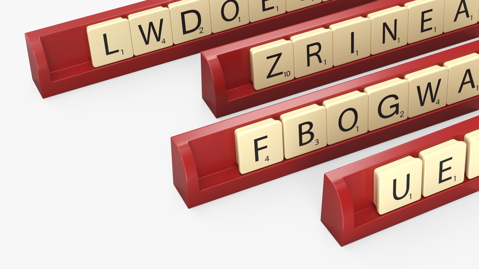 Stand With Letters For Game Scrabble 3D Model - TurboSquid 2277664
