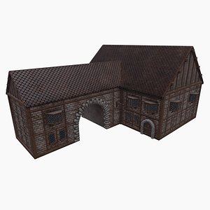 Medieval House Blender Models for Download | TurboSquid