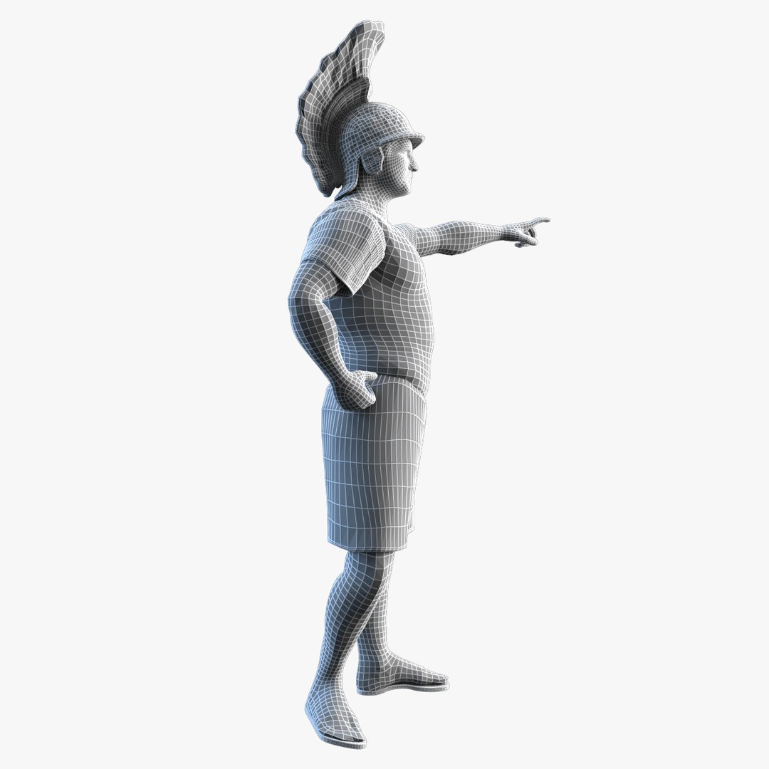 Centurion Statue 3d Obj