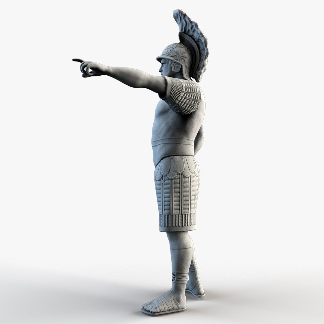 Centurion Statue 3d Obj