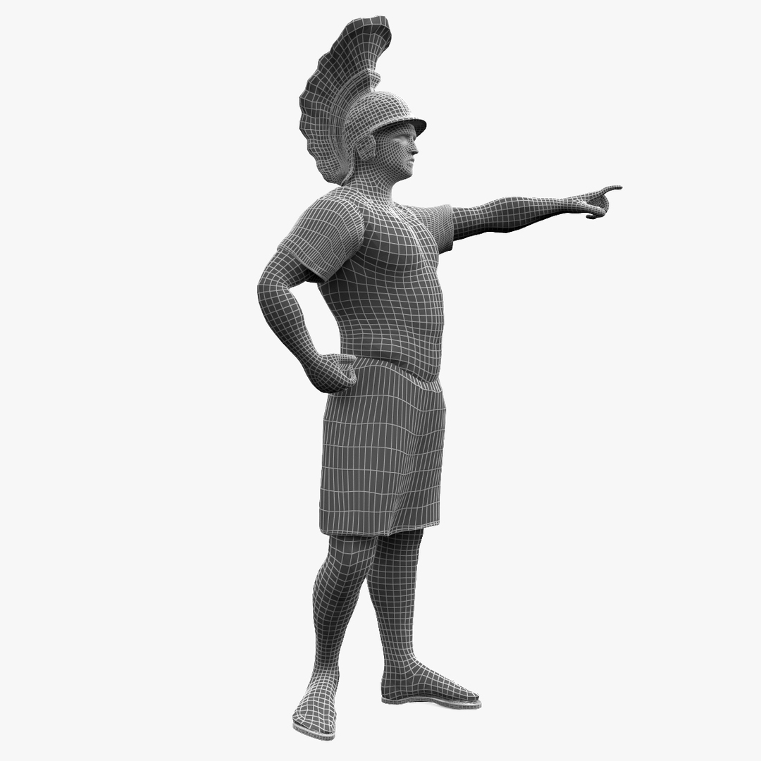Centurion Statue 3d Obj