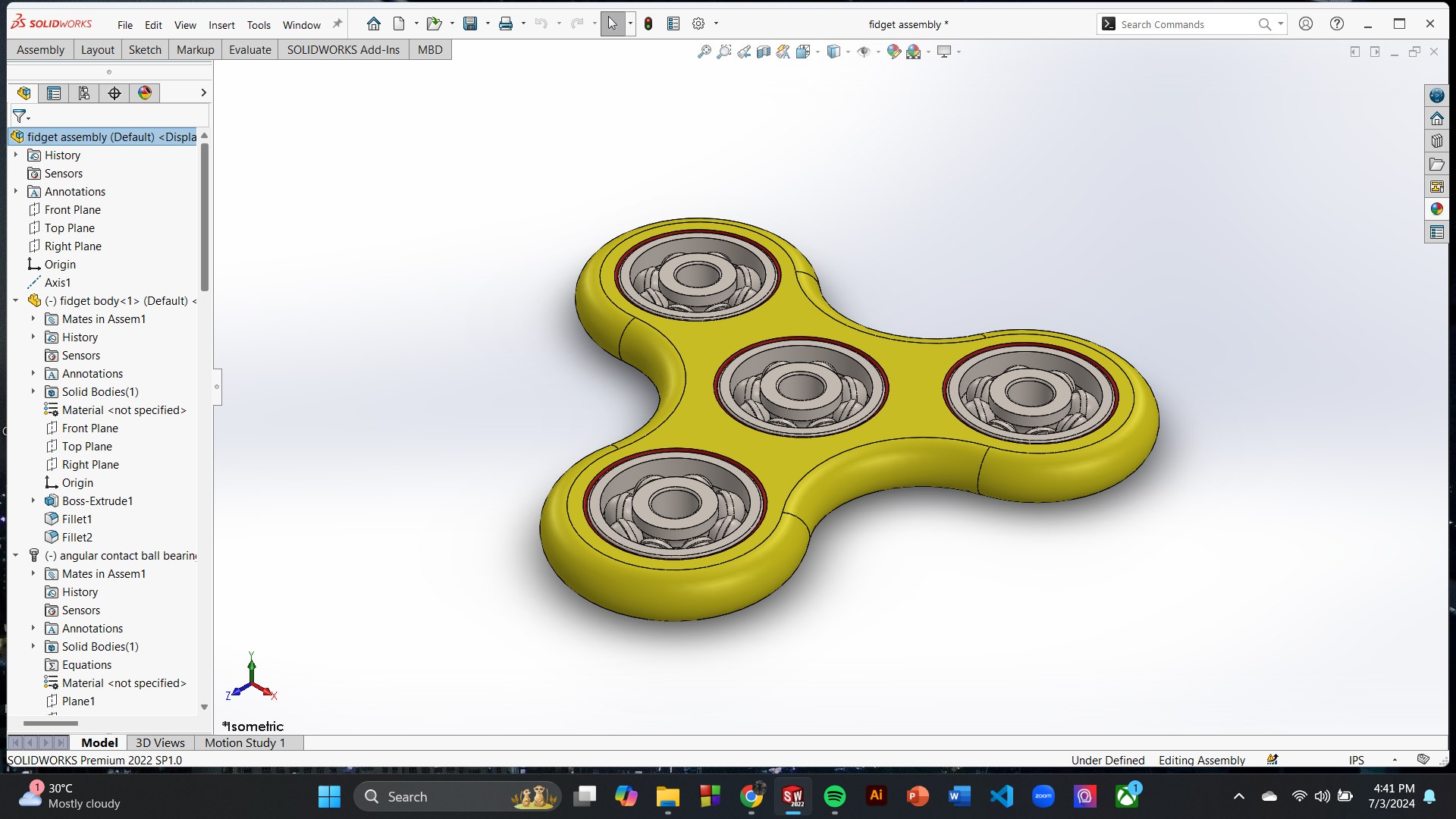 Precision Designed Fidget Spinner High-Quality 3D Model 3D Model ...