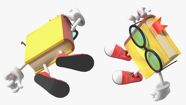 캐릭터 노란 책 생각 포즈 3D 모델 - TurboSquid 2130189