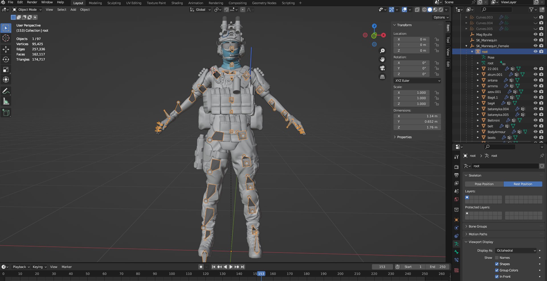 3D model Female Soldier - TurboSquid 2142424