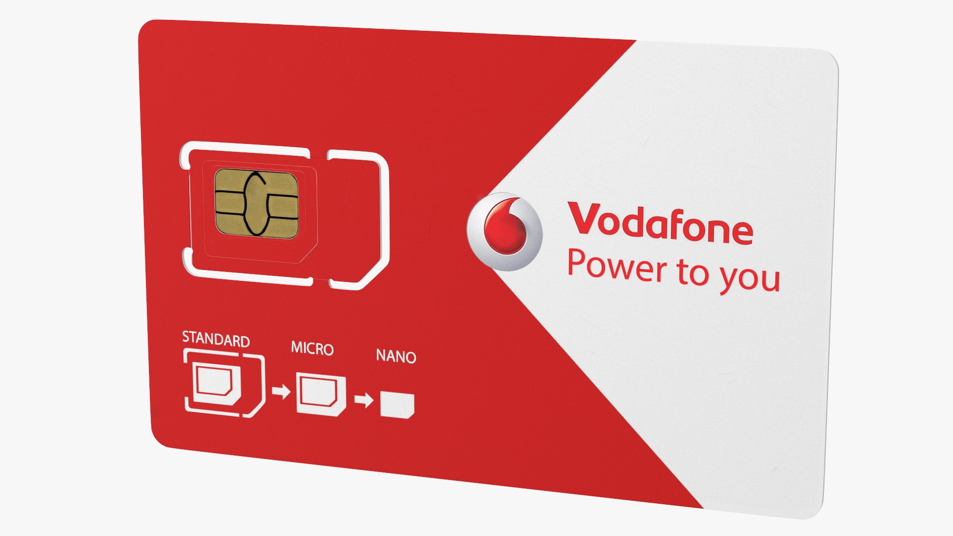 Vodafone Sim Card 3D Model - TurboSquid 1951652