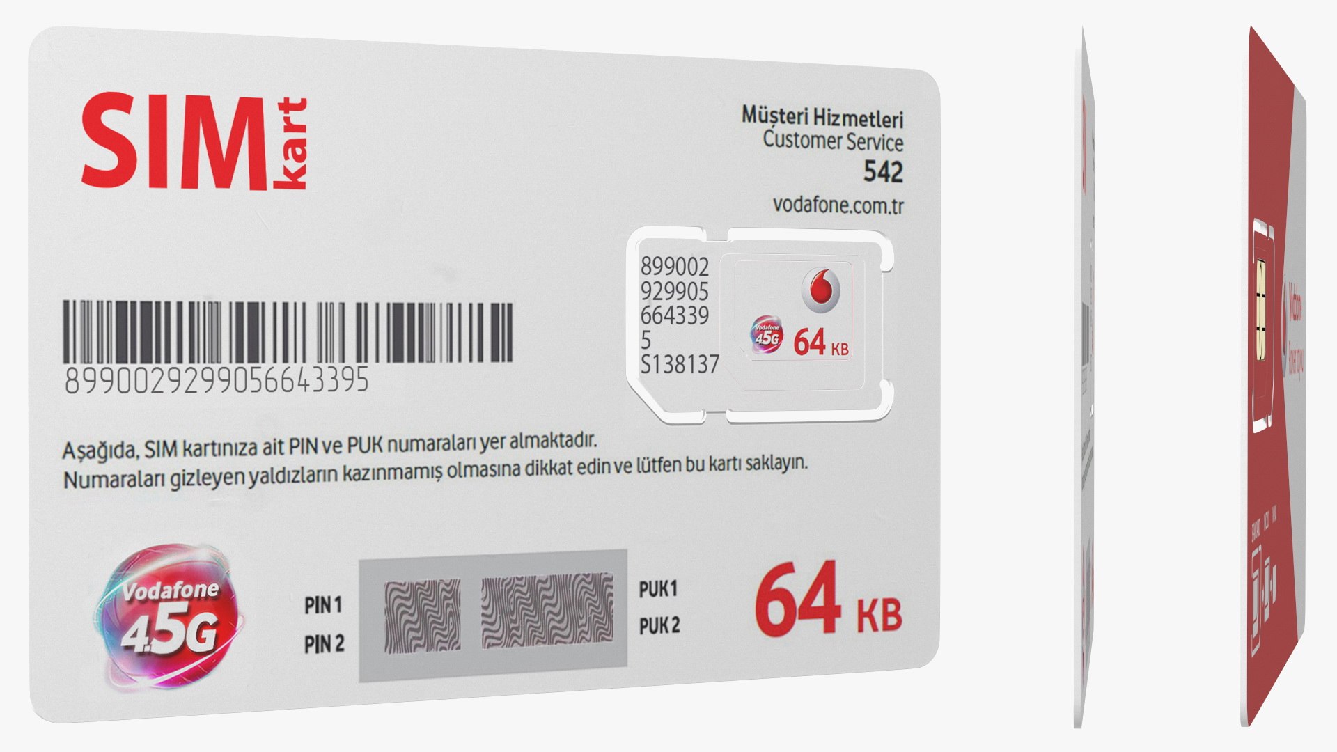 Vodafone Sim Card 3D Model - TurboSquid 1951652