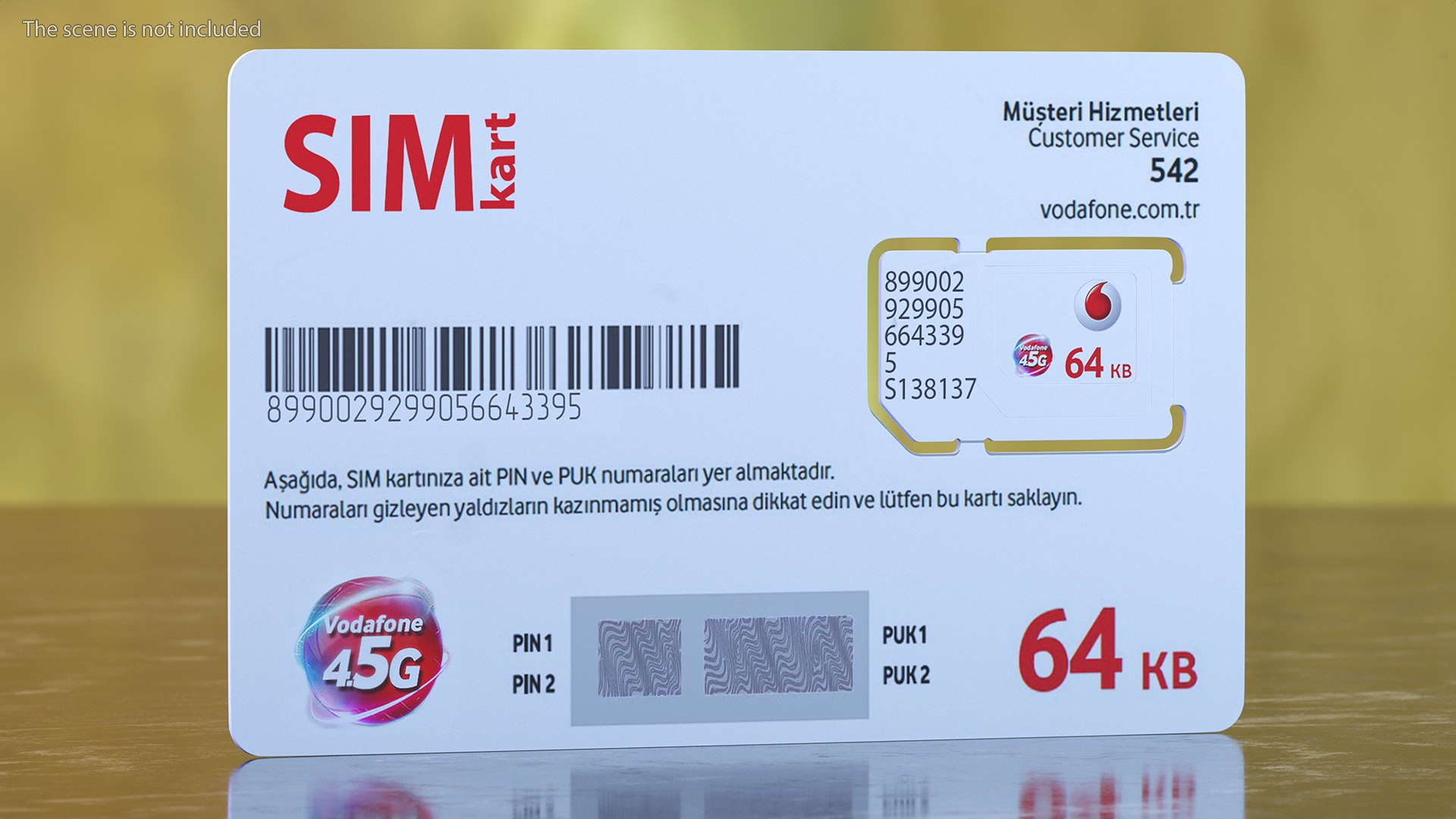 Vodafone Sim Card 3D Model - TurboSquid 1951652