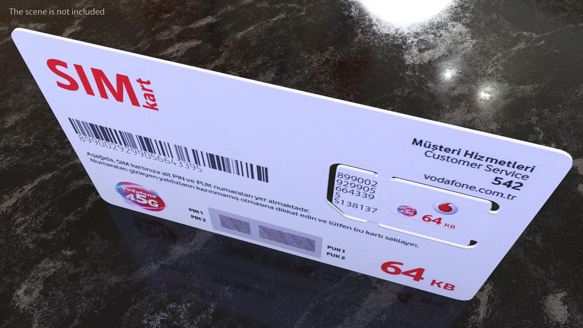 Vodafone Sim Card 3D Model - TurboSquid 1951652