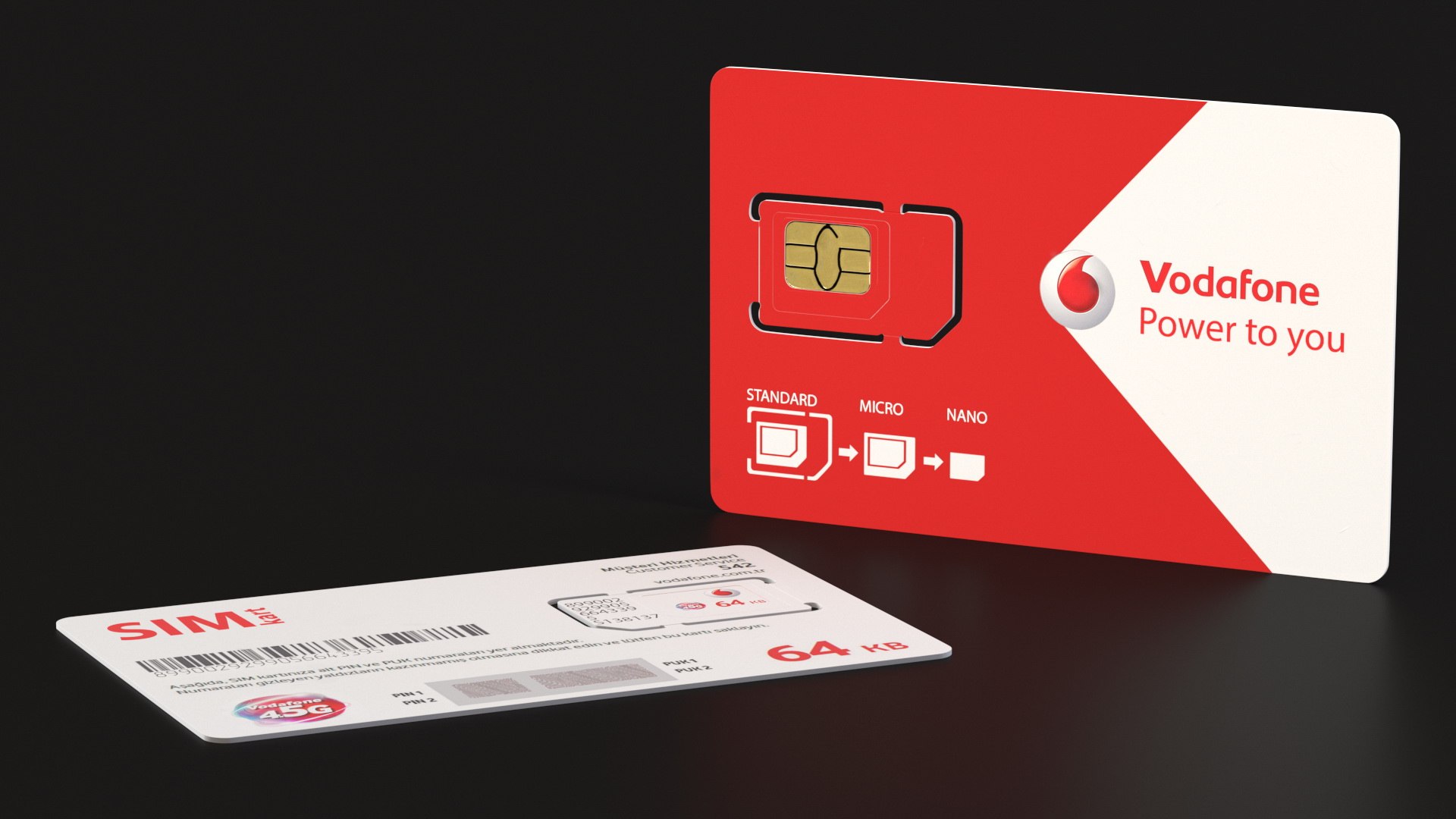 Vodafone Sim Card 3D Model - TurboSquid 1951652