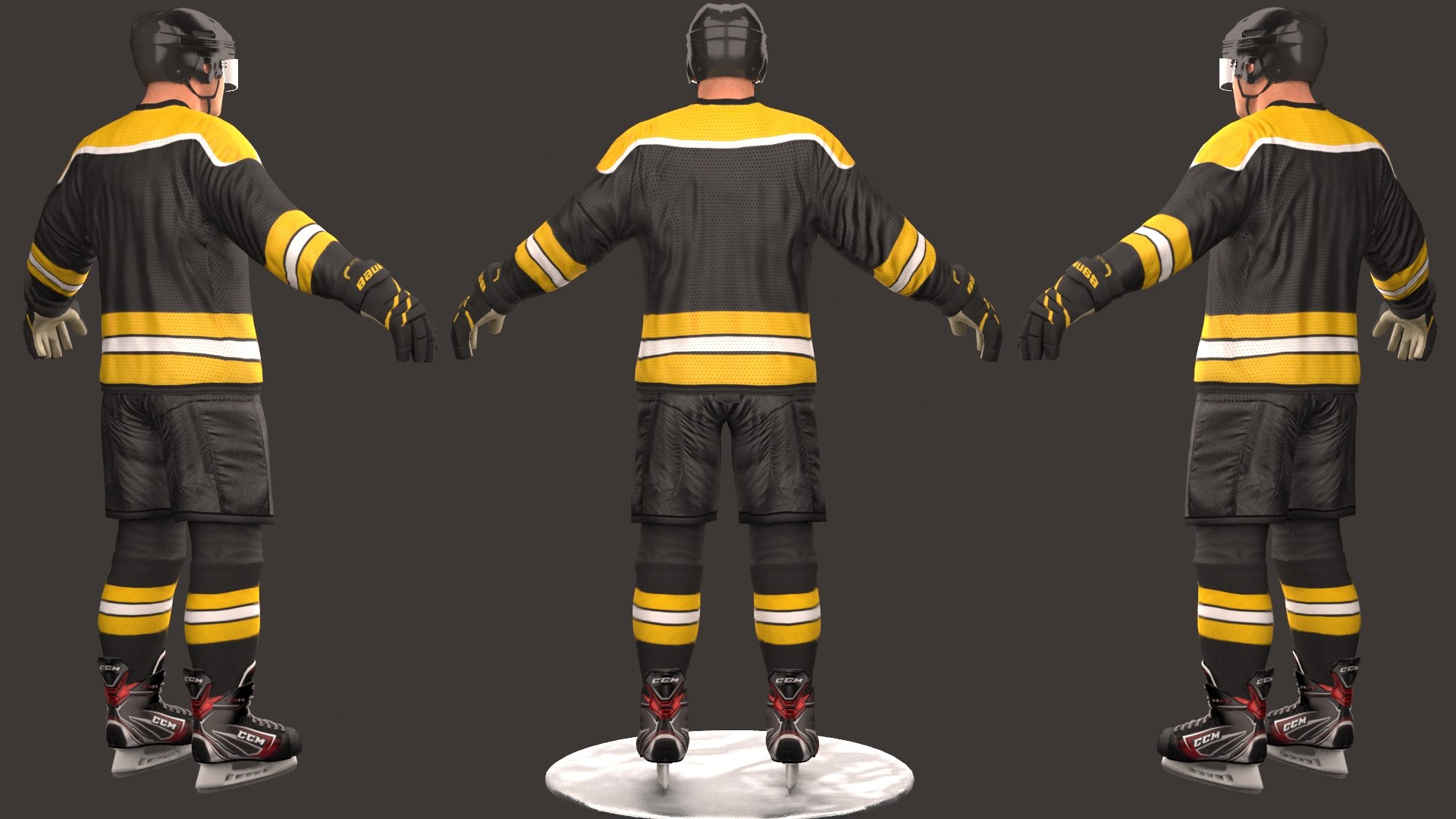 3D Pbr Hockey Player Model - TurboSquid 1554472