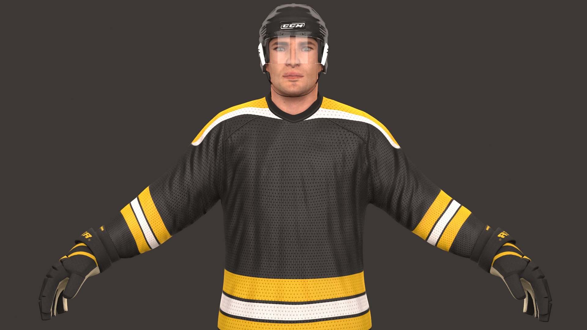 3D Pbr Hockey Player Model - TurboSquid 1554472