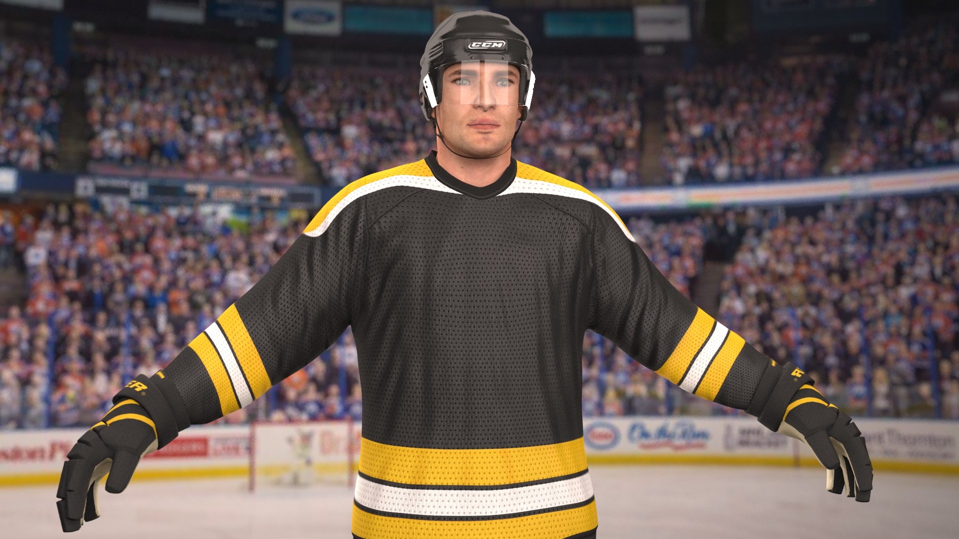 3D Pbr Hockey Player Model - TurboSquid 1554472