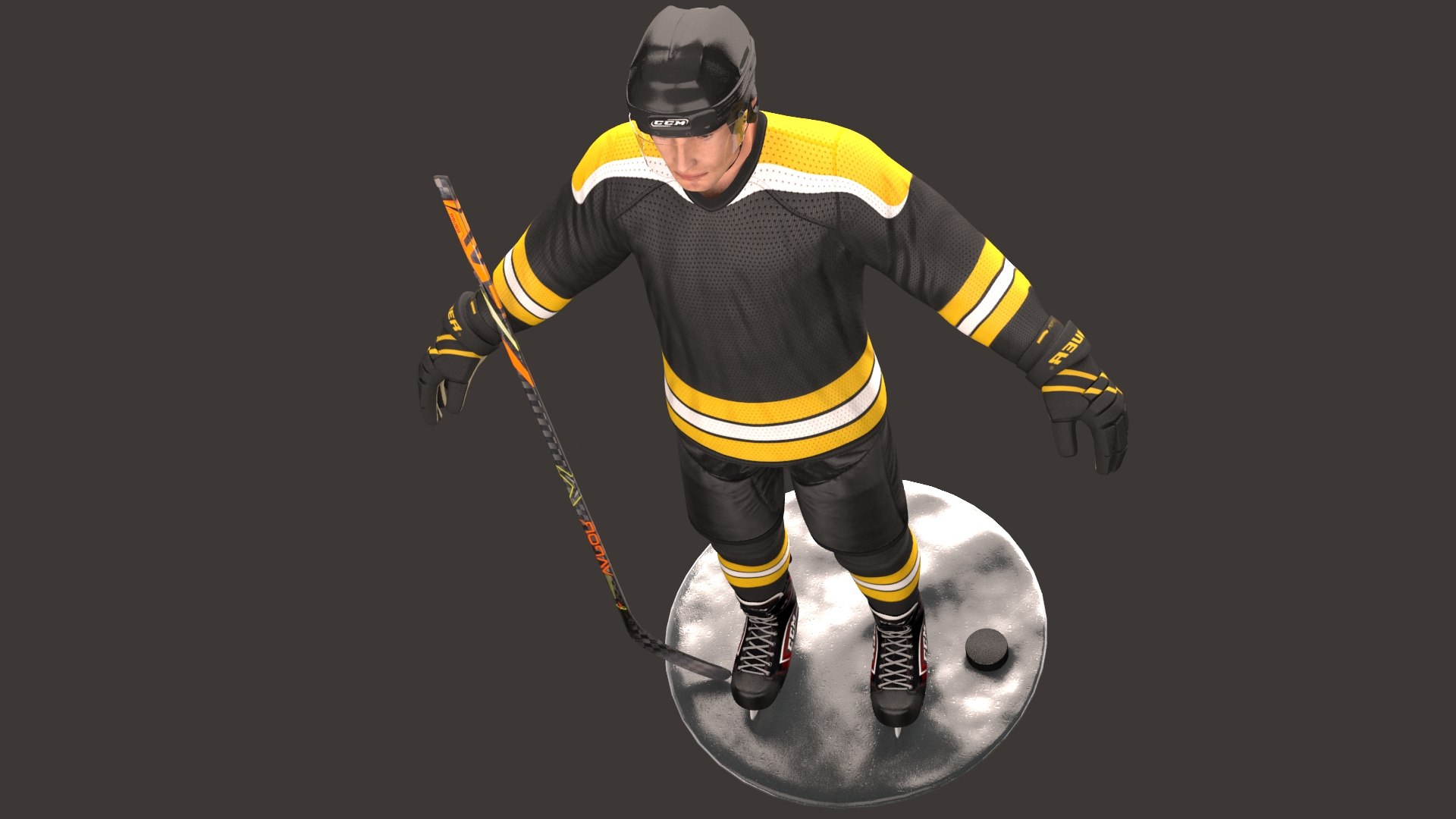 3D Pbr Hockey Player Model - TurboSquid 1554472