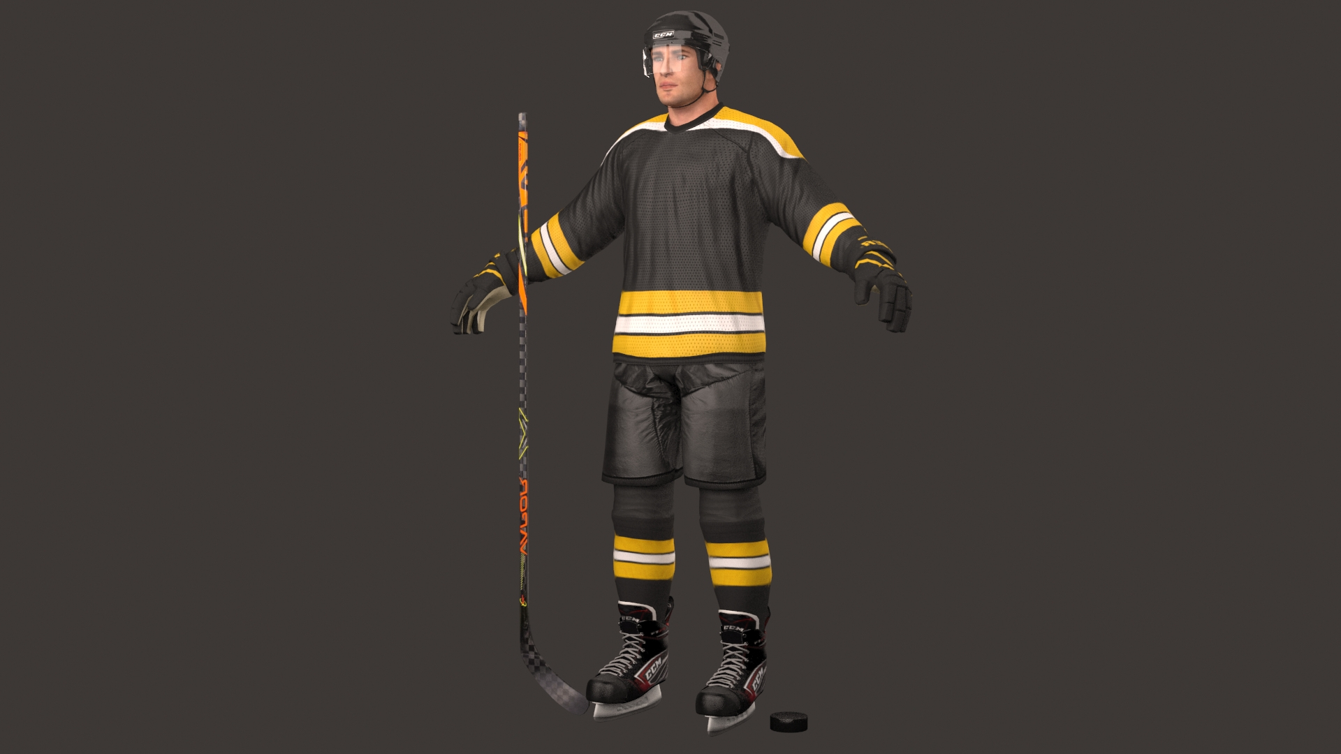 3D Pbr Hockey Player Model - TurboSquid 1554472
