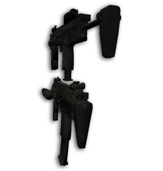 Heckler and Koch HK MP7-A1和HK MP7-A2-2冲锋枪装3D模型 - TurboSquid 1491148