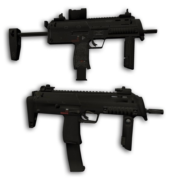 Heckler Koch MP7 A1 3D model - TurboSquid 2069335
