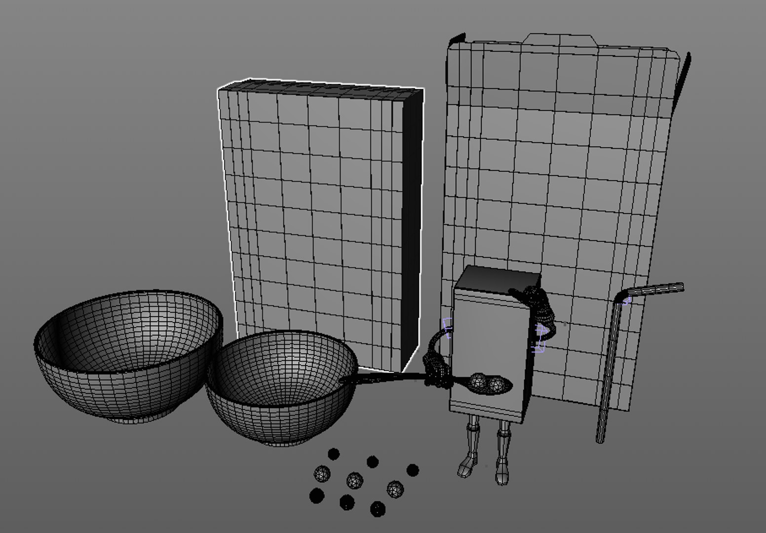 Pack Cereal 3d Model