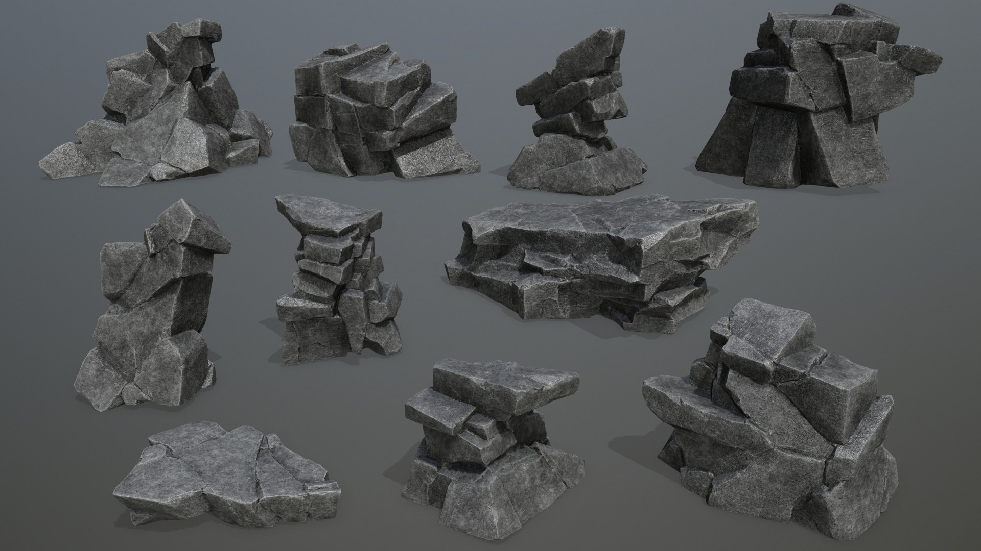 3D rocks - TurboSquid 1889373