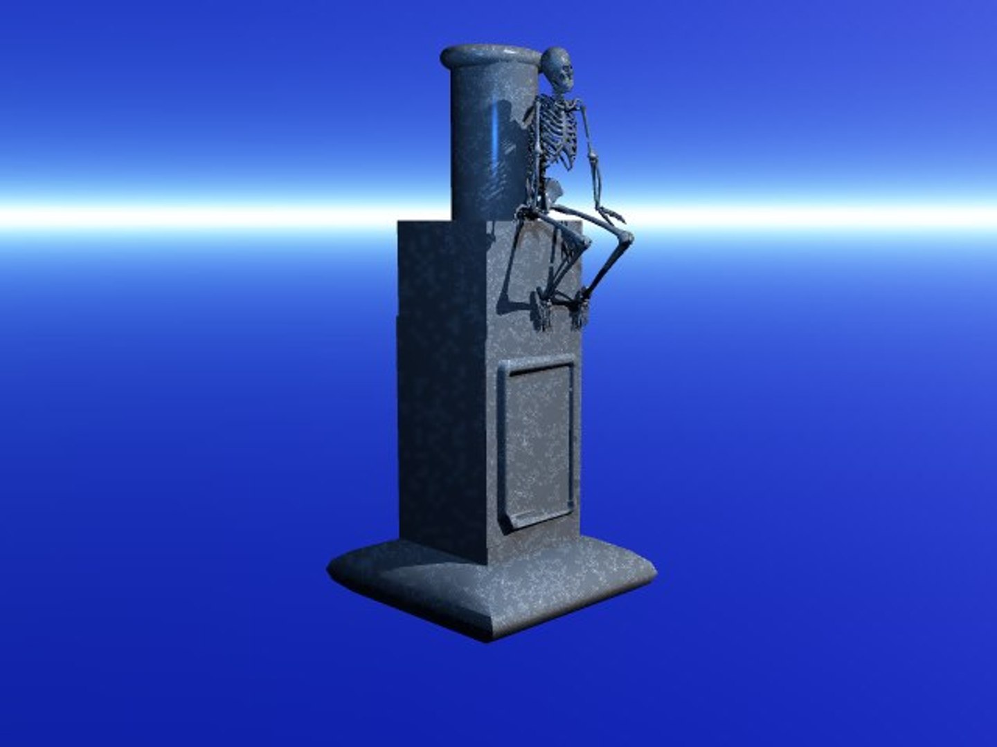 Stone Skeleton 3d Model