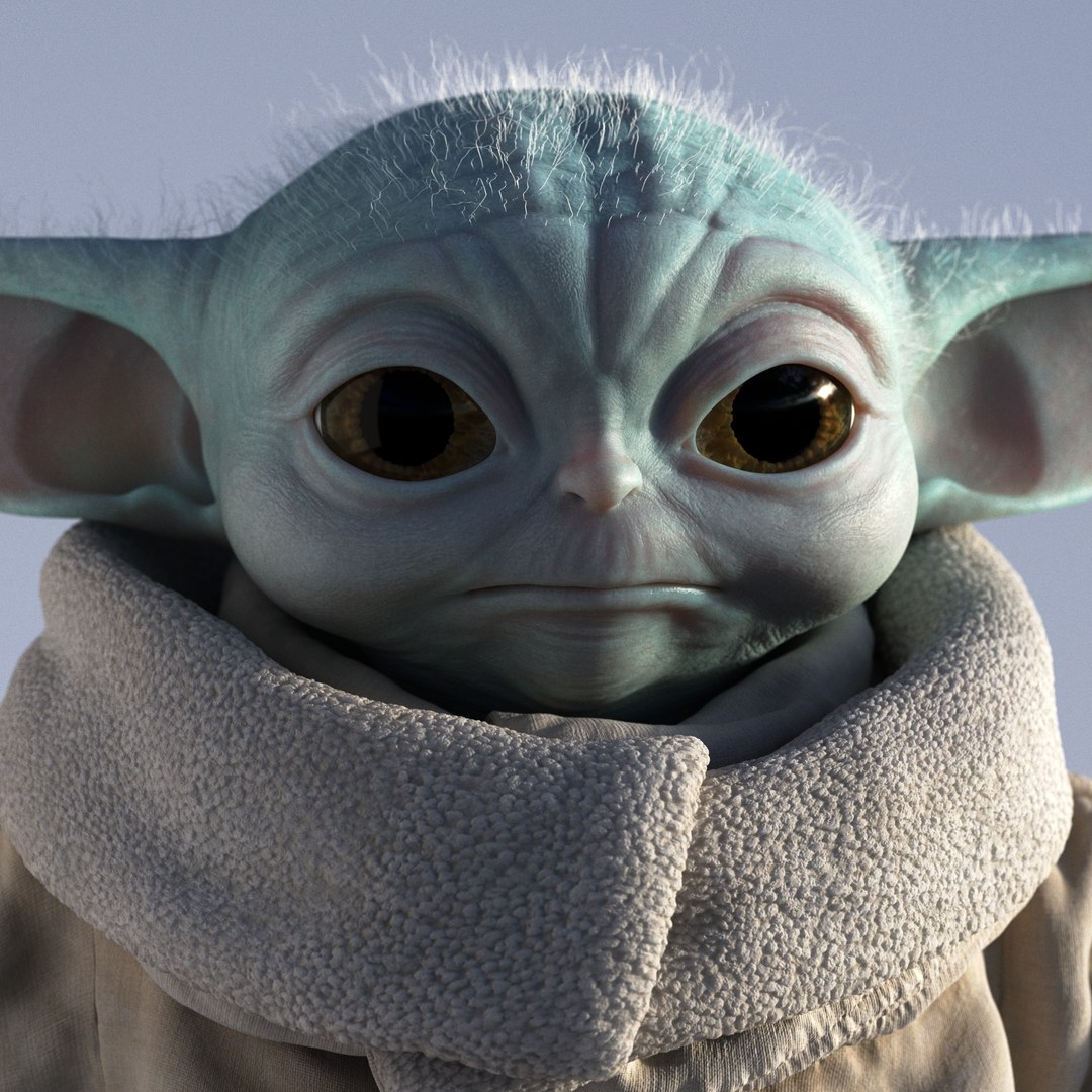 Grogu Baby Yoda T-Pose Full Project Model - TurboSquid 2073804