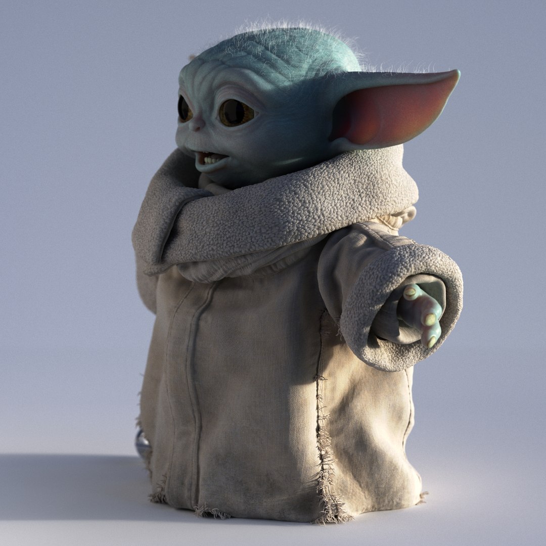 Grogu Baby Yoda T-Pose Full Project Model - TurboSquid 2073804