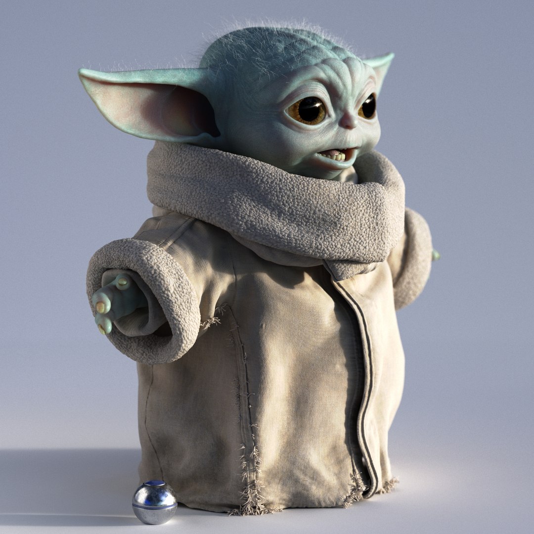 Grogu Baby Yoda T-Pose full project model - TurboSquid 2073804