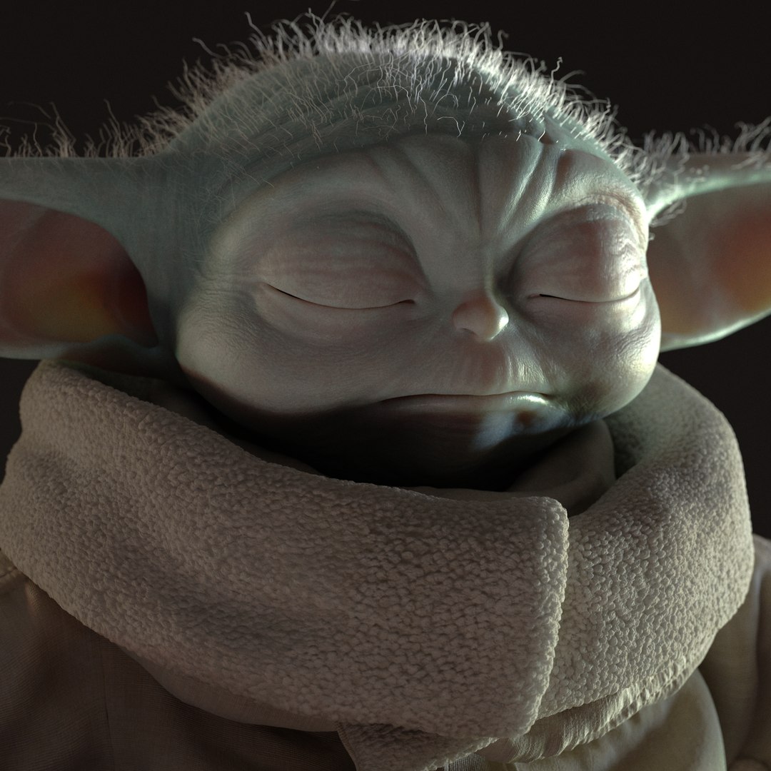 Grogu Baby Yoda T-Pose Full Project Model - TurboSquid 2073804