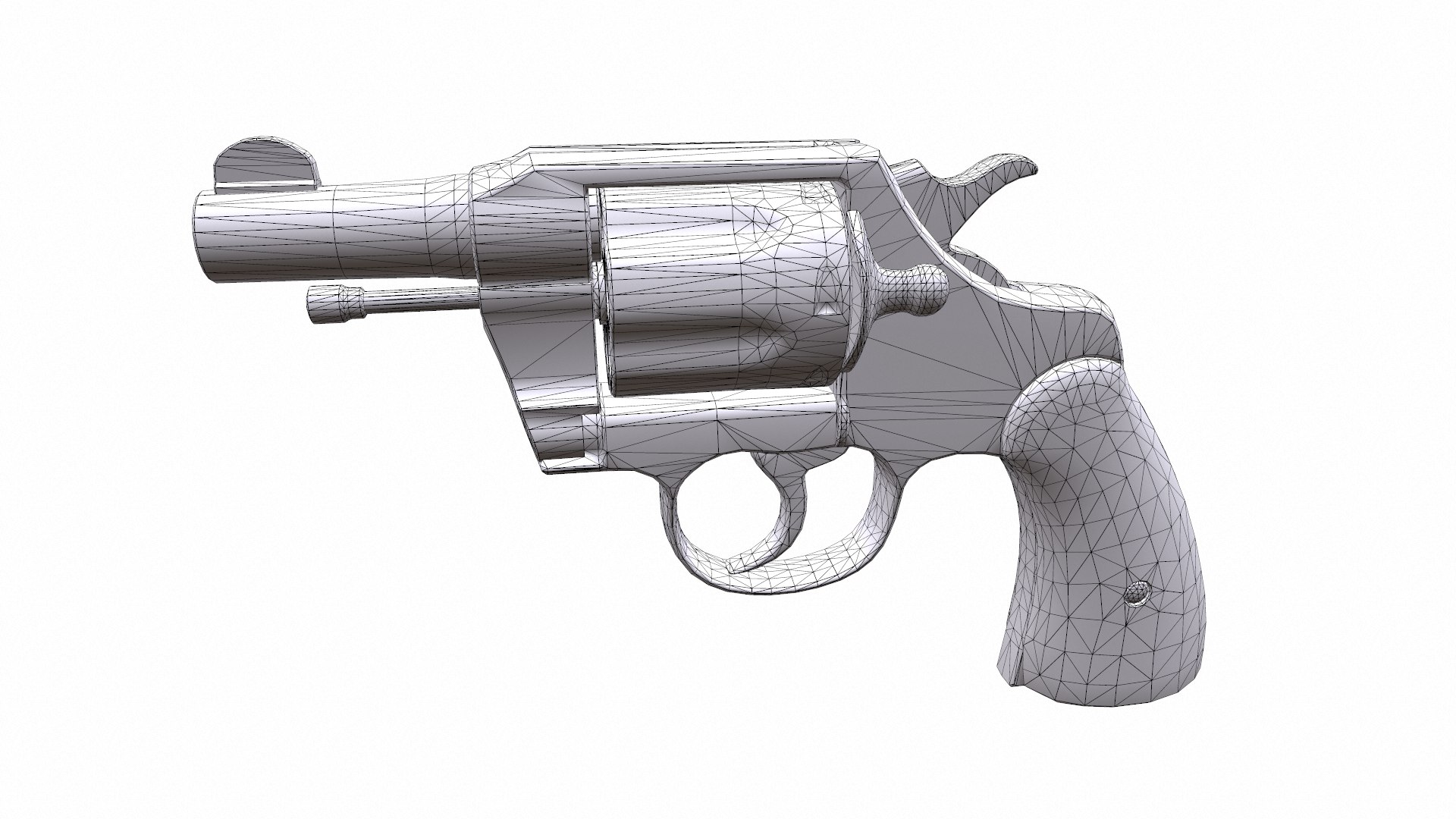 Free 3D Model Colt Official Police 2 Low-poly PBR Free - TurboSquid 1910662