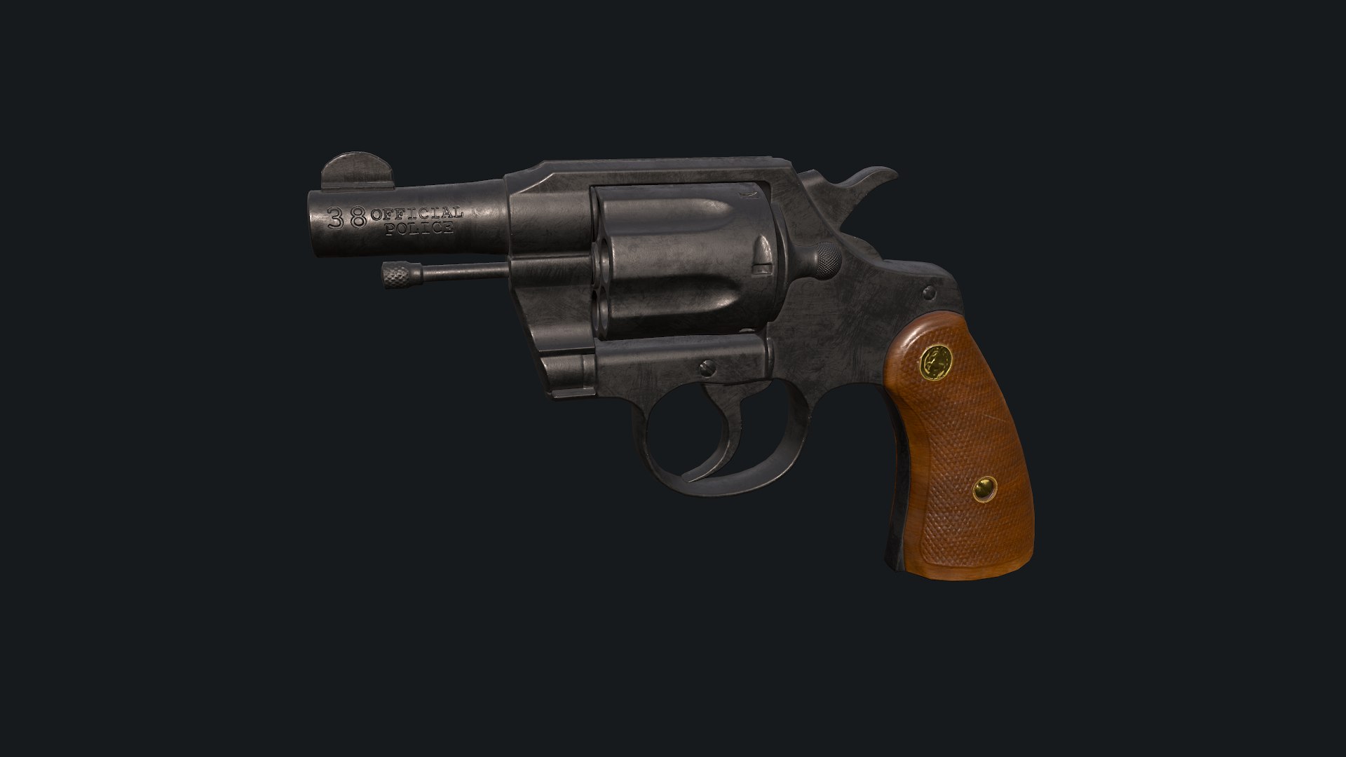 Free 3D Model Colt Official Police 2 Low-poly PBR Free - TurboSquid 1910662