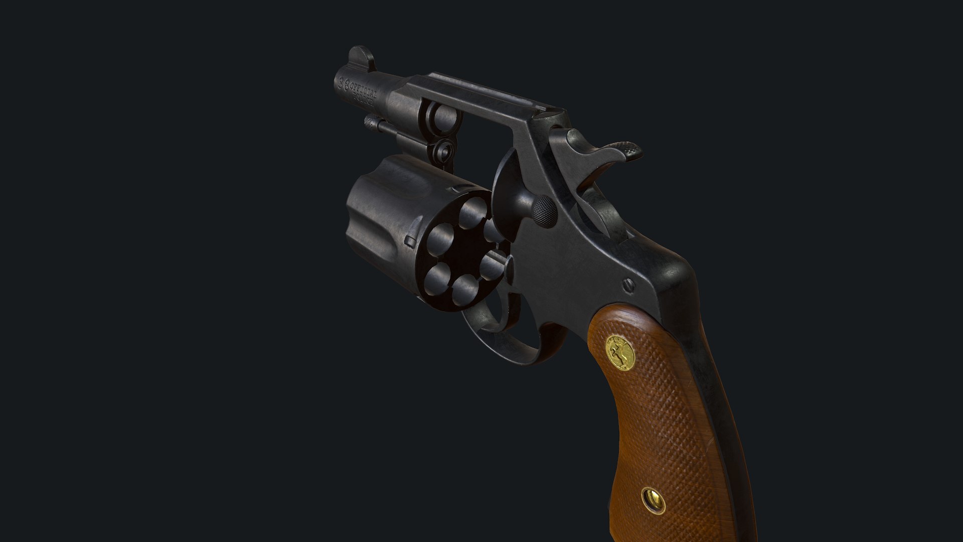 Free 3D Model Colt Official Police 2 Low-poly PBR Free - TurboSquid 1910662