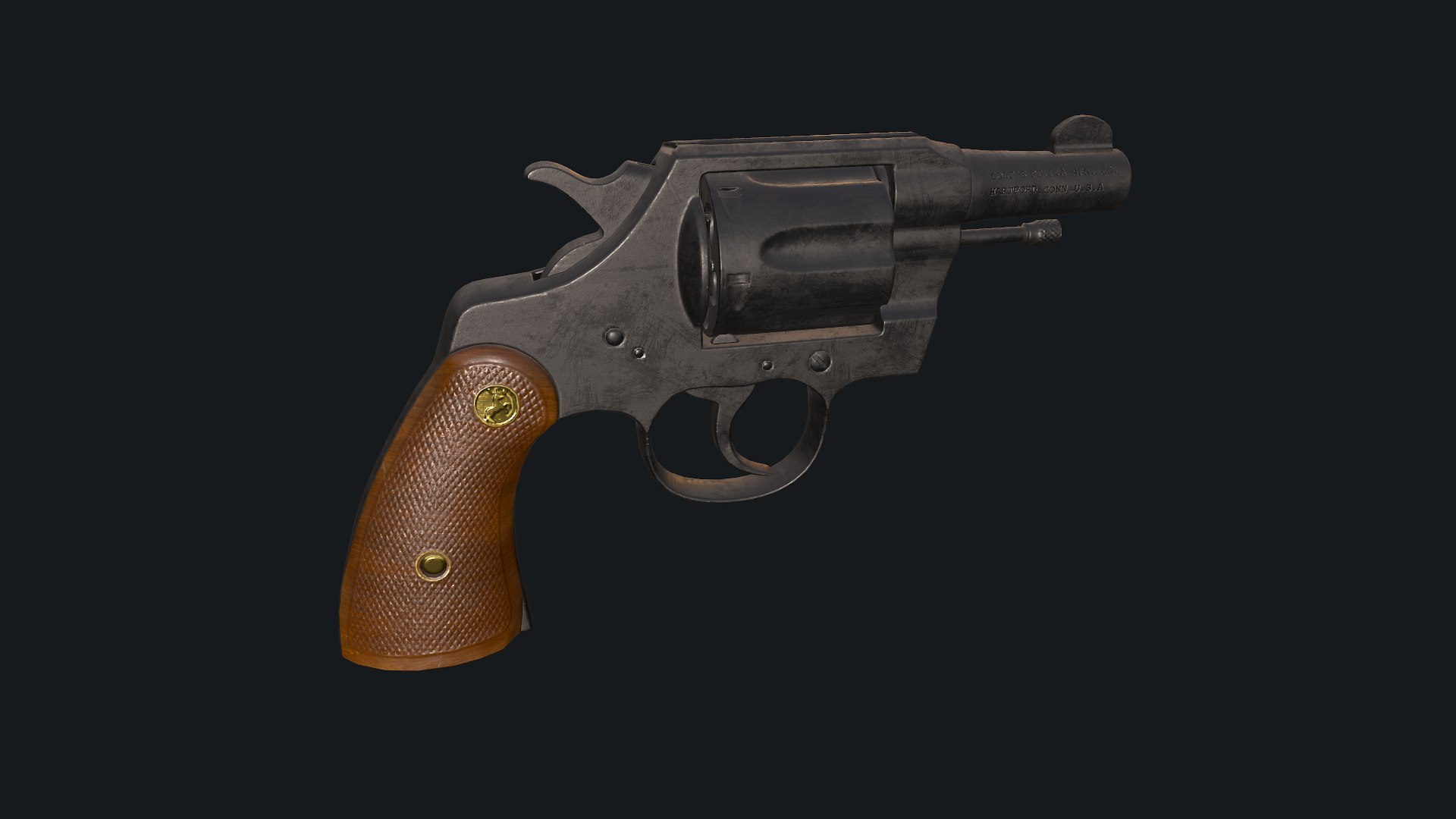 Free 3D Model Colt Official Police 2 Low-poly PBR Free - TurboSquid 1910662