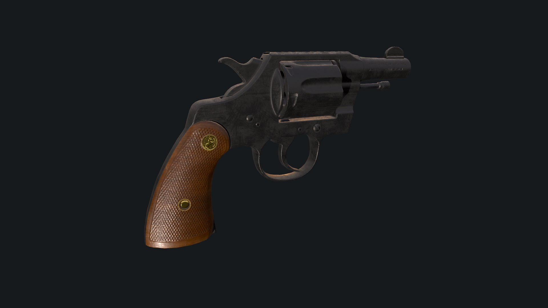 Free 3D Model Colt Official Police 2 Low-poly PBR Free - TurboSquid 1910662