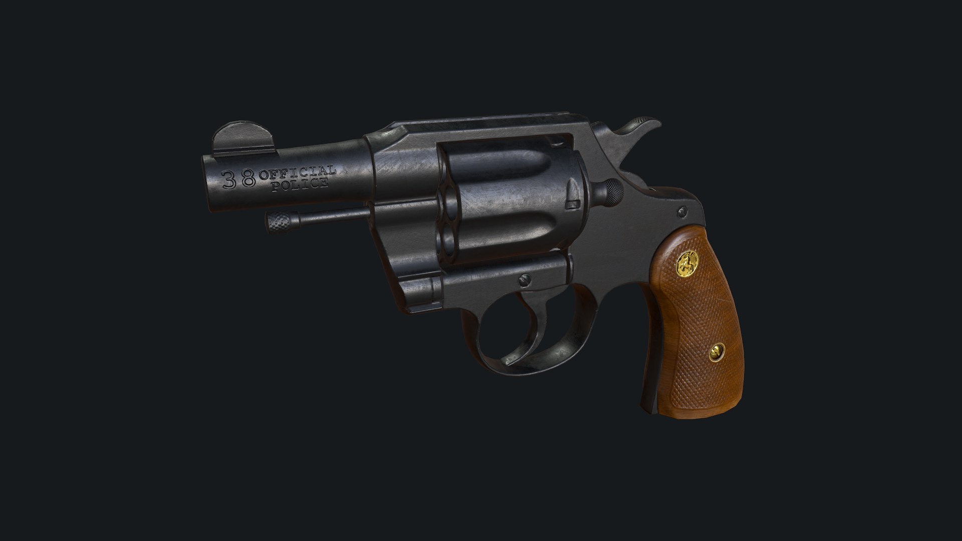 Free 3D Model Colt Official Police 2 Low-poly PBR Free - TurboSquid 1910662