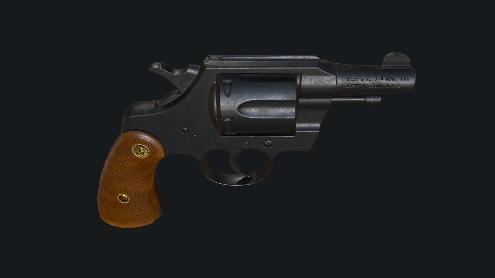 Free 3D Model Colt Official Police 2 Low-poly PBR Free - TurboSquid 1910662