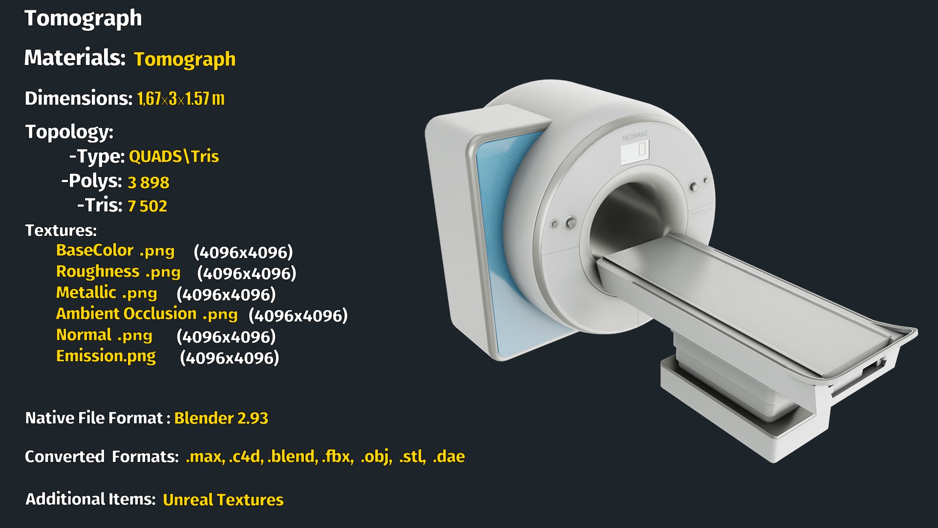 3D MRI Machine Model - TurboSquid 1764120