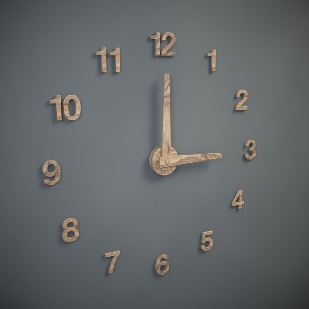 3dsmax Wall Clock
