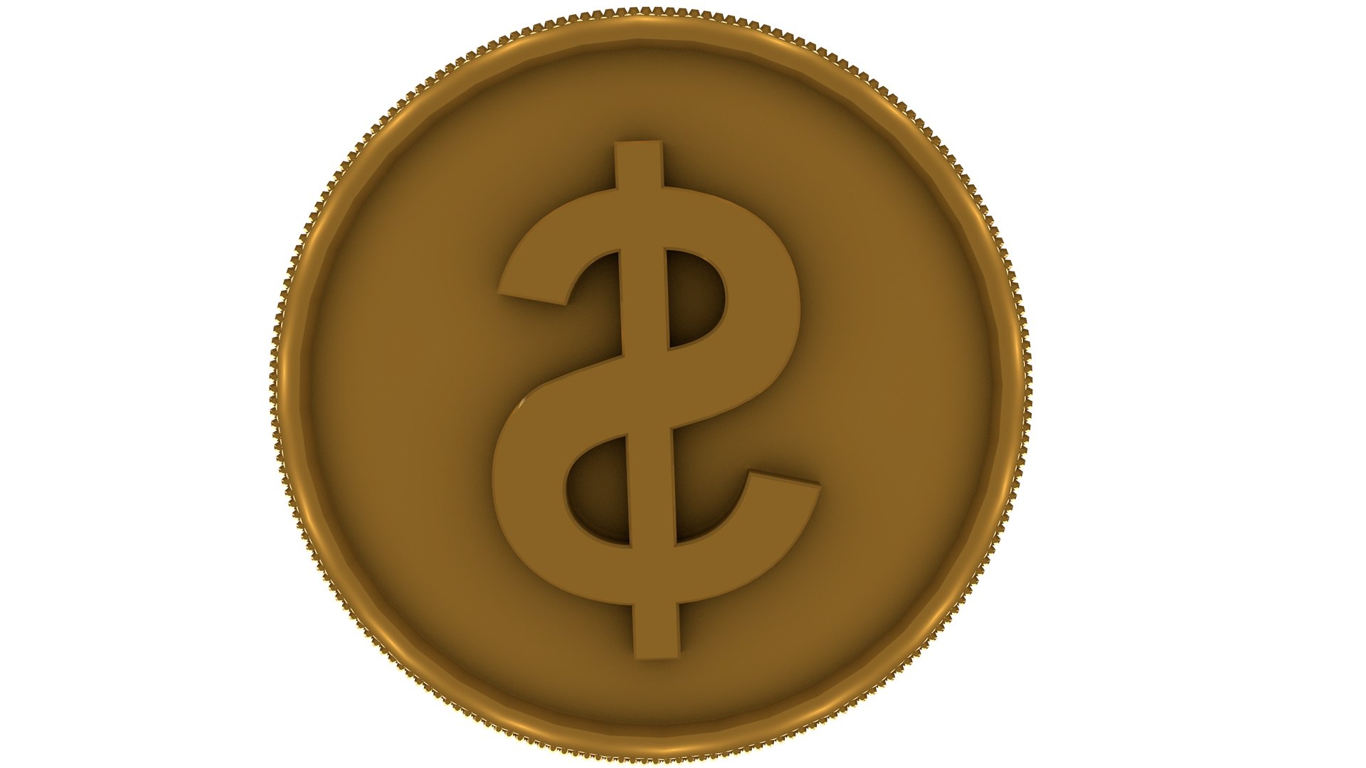 Dollar Coins 3d Model