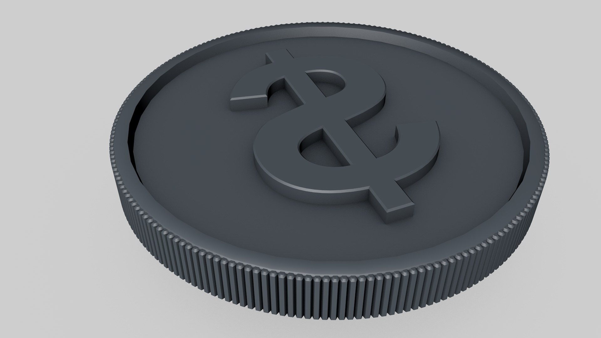 Dollar Coins 3d Model