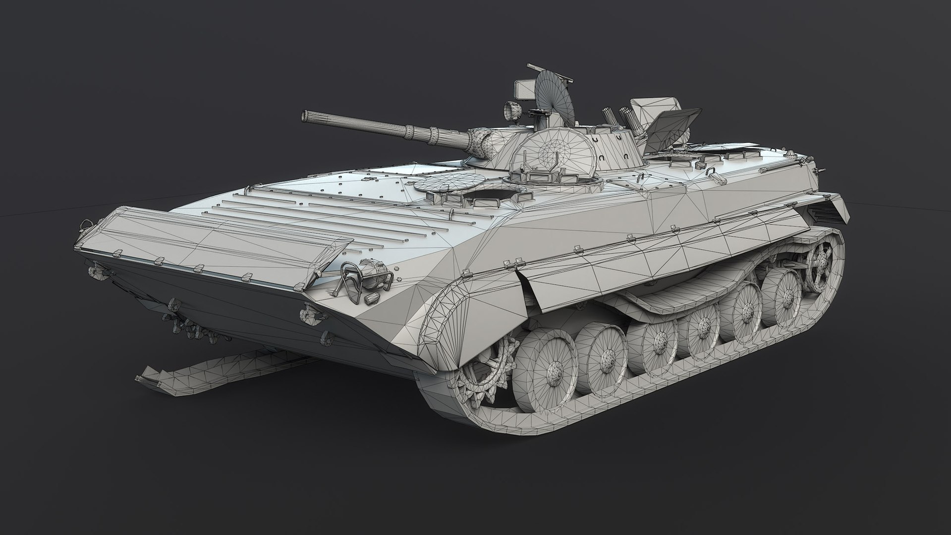 3D BMP-1 Destroyed - TurboSquid 2059914