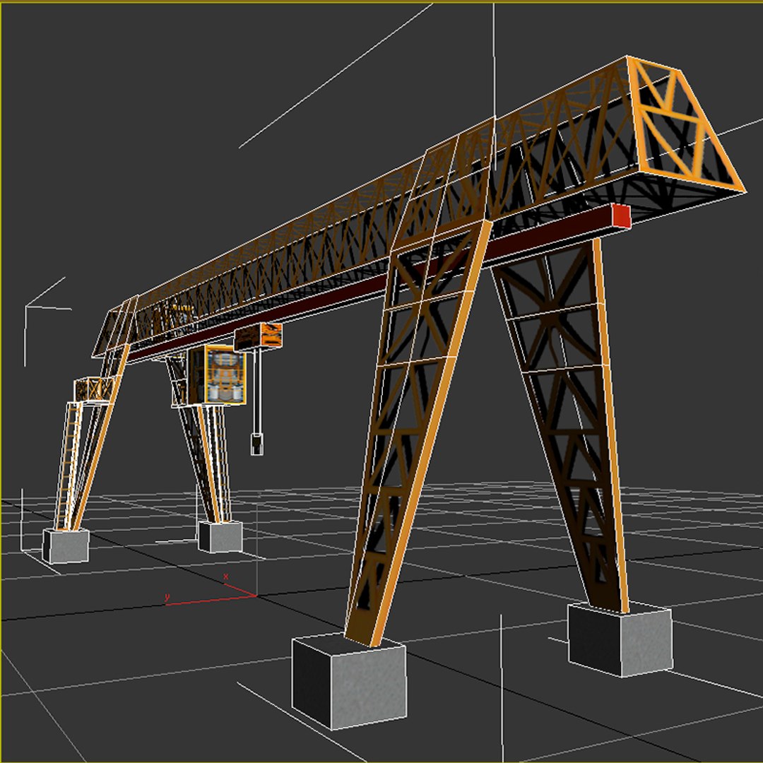 Crane Derrick 3d Model