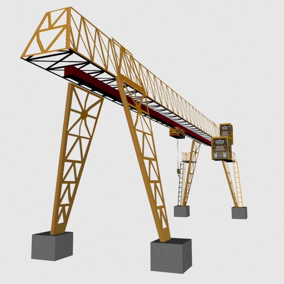 Crane Derrick 3d Model
