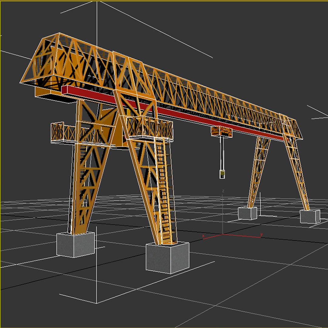 Crane Derrick 3d Model