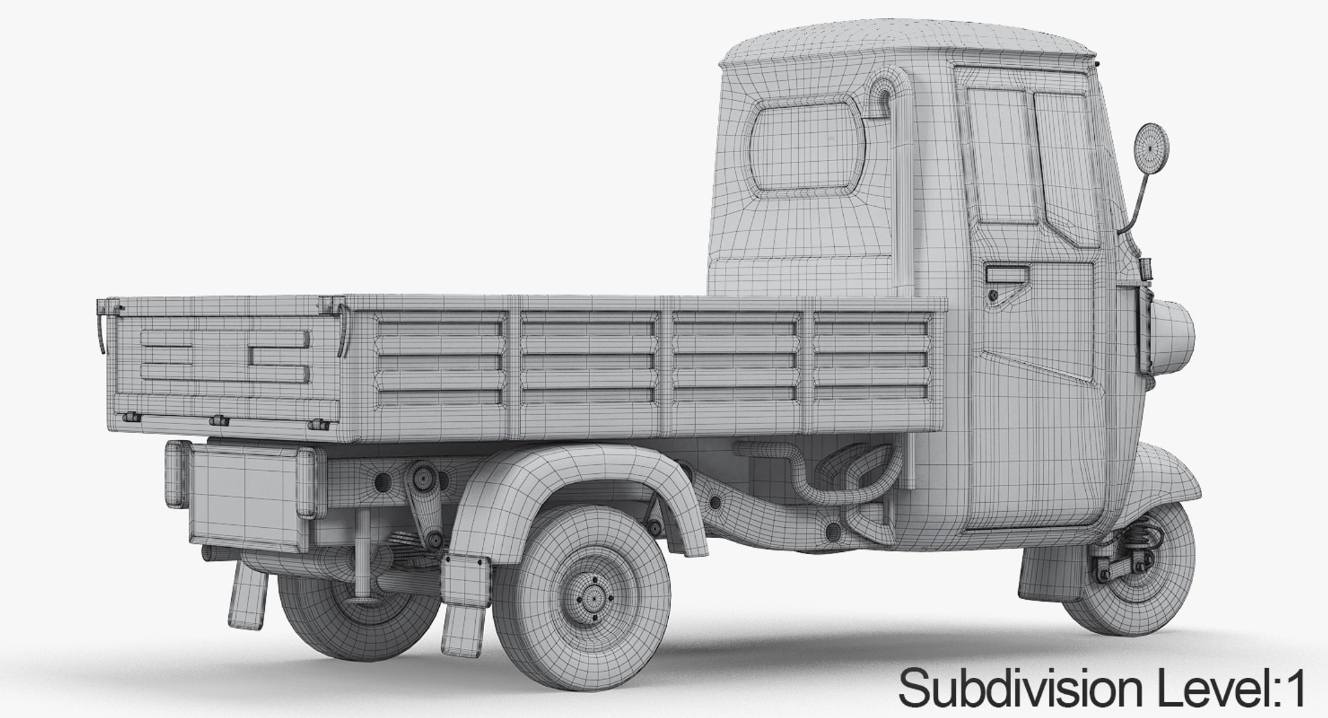 3D Three-wheeler Cargo Vehicle - TurboSquid 1321939
